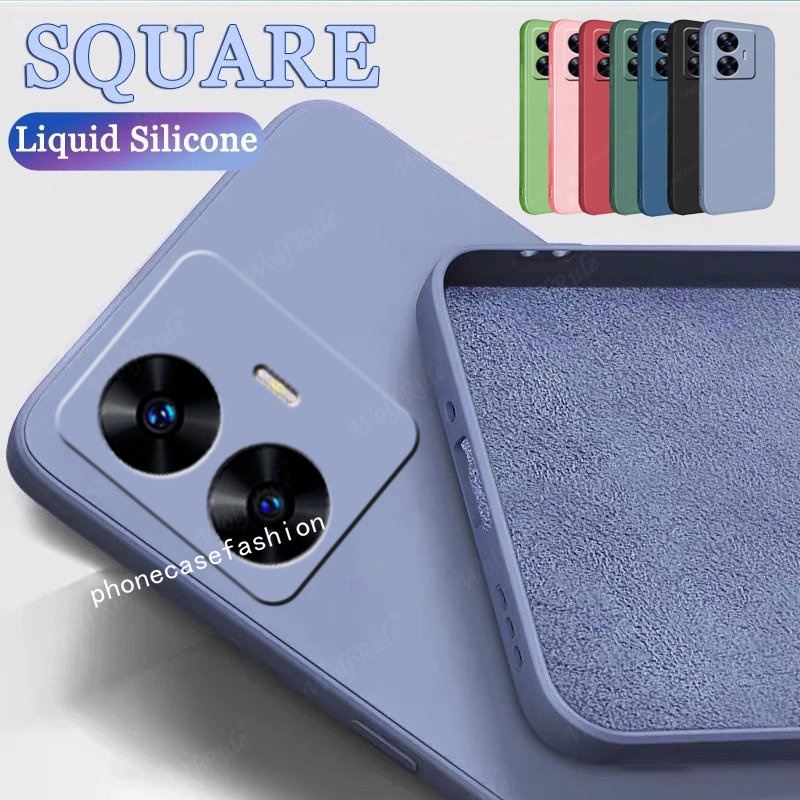 Realme C55 NFC 5G 2023 casing Square Liquid phone case For Real me C55 ...