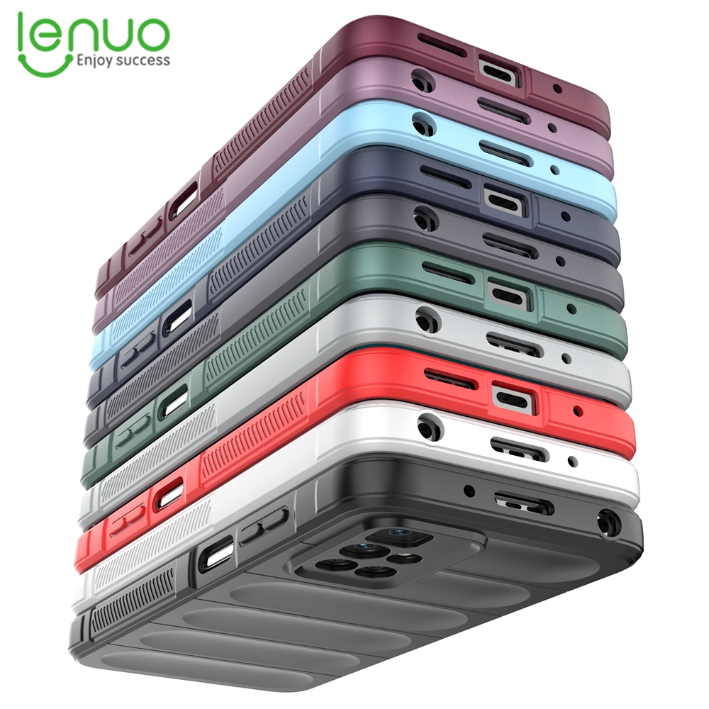 LENUO Bumper Shockproof Case Redmi 10 4g 2021 2022 Case Anti Slip Soft ...