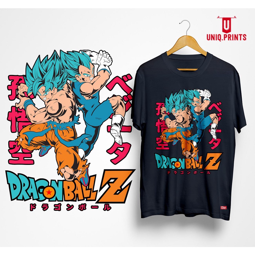 UNIQ.PRINTS DRAGON BALL Z COLLECTIONS BLACK GRAPHIC COTTON TSHIRT FOR ...