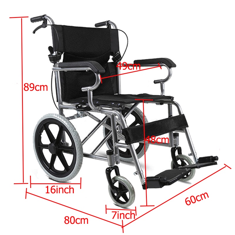Heavy Duty Folded Lightweight Electric Wheelchair For Senior | Shopee ...