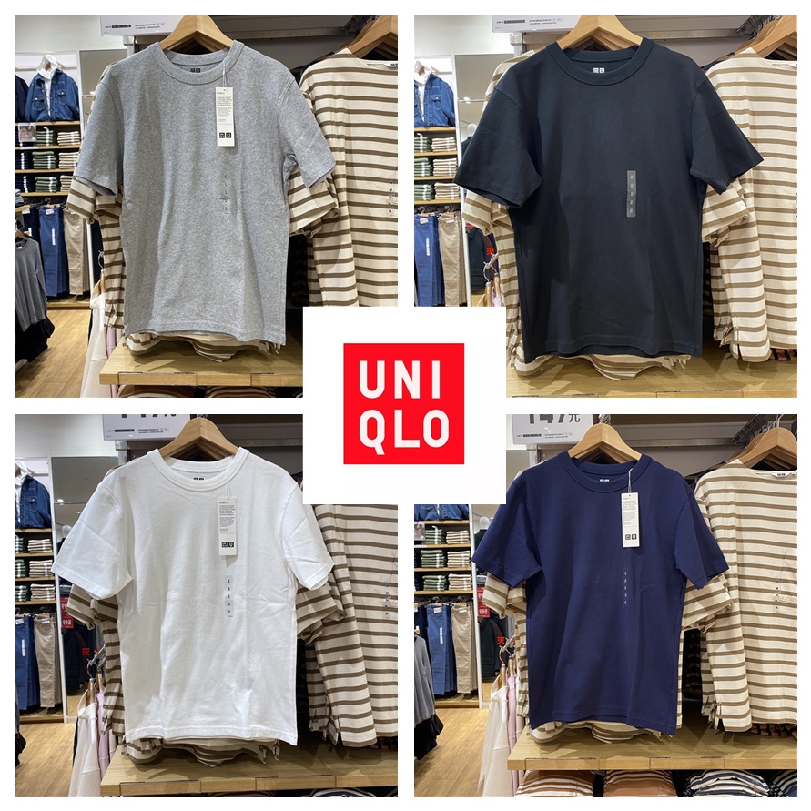 UNIQLO Men's and Women's Cotton T-Shirt 2021 433028 | Shopee Philippines