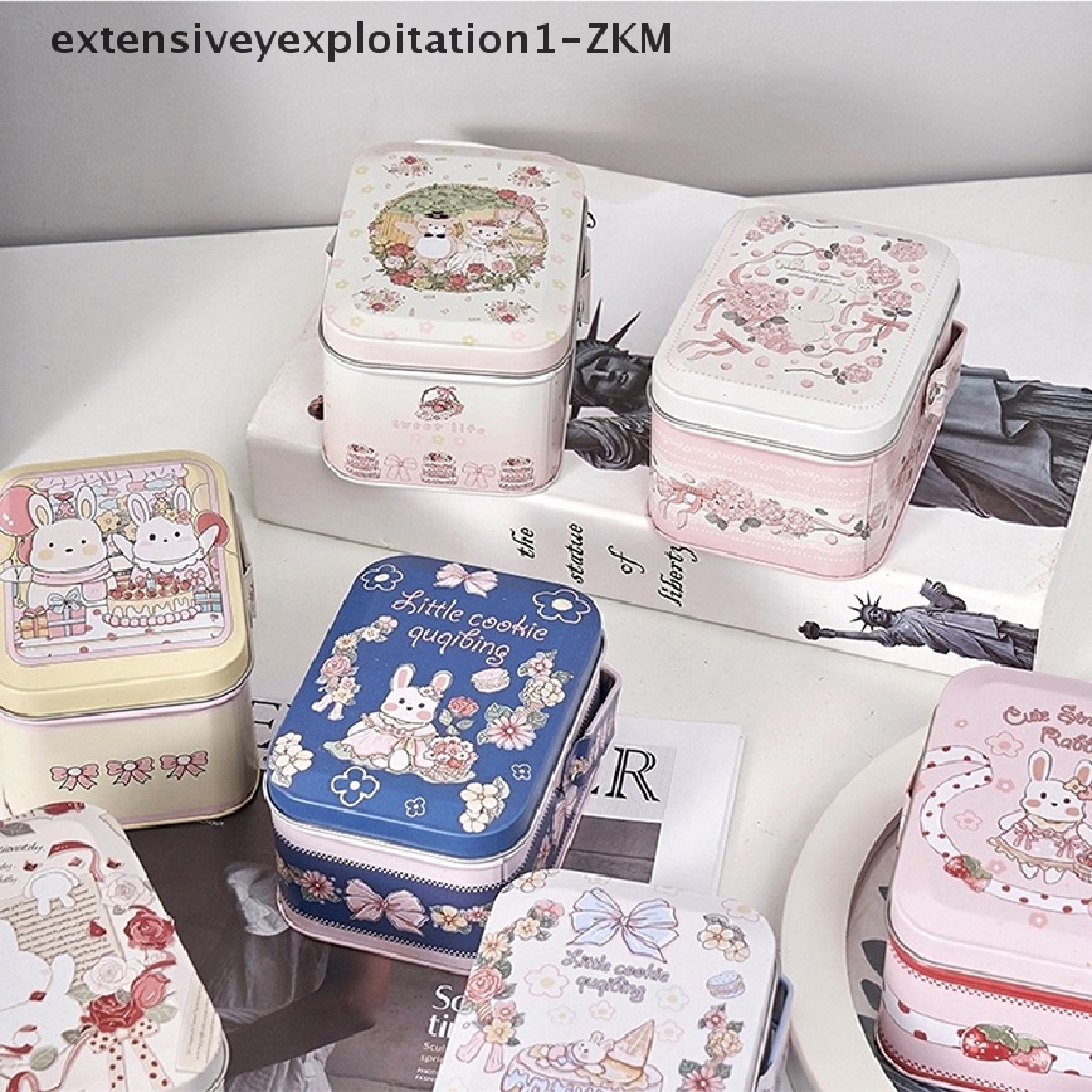 【EPPH】 1Pc Vintage Small Suitcase Storage Tin Metal Candy Box Gift Box ...