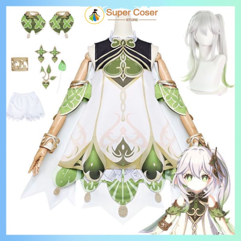【In Stock】Genshin Impact Nahida cosplay Costume plus size adult ...