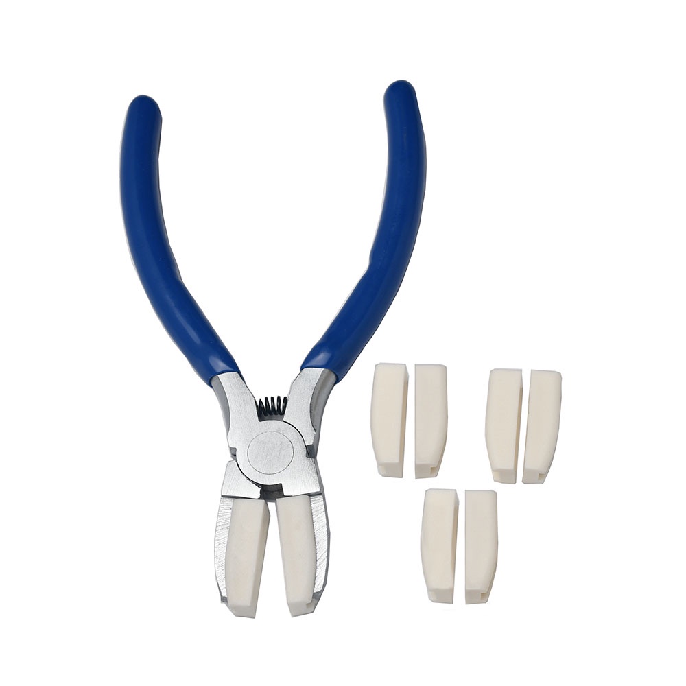 Nylon Jaw Pliers Carbon Steel Craft Plat Nose Pliers DIY Tools For ...