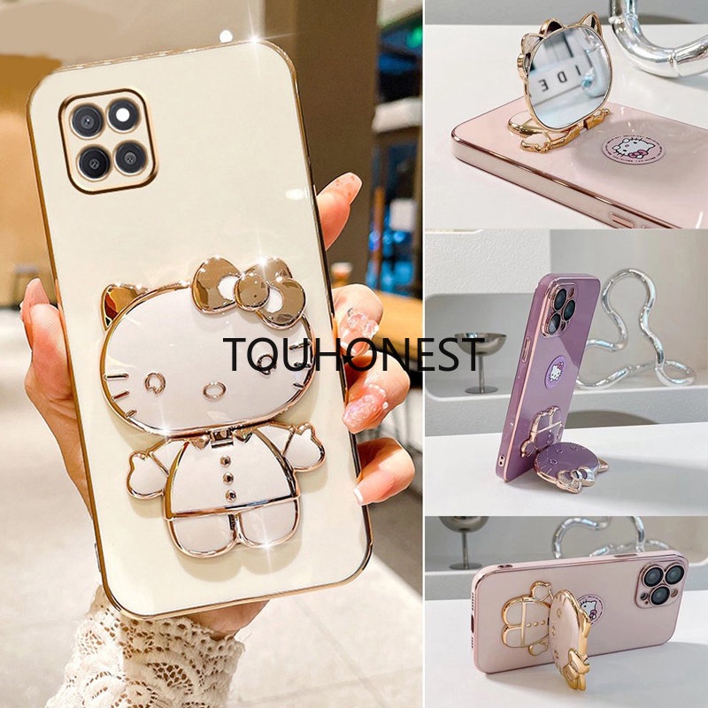 Casing INFINIX Smart 6 HD Case Cute Anime Cartoon Vanity Mirror Hello ...