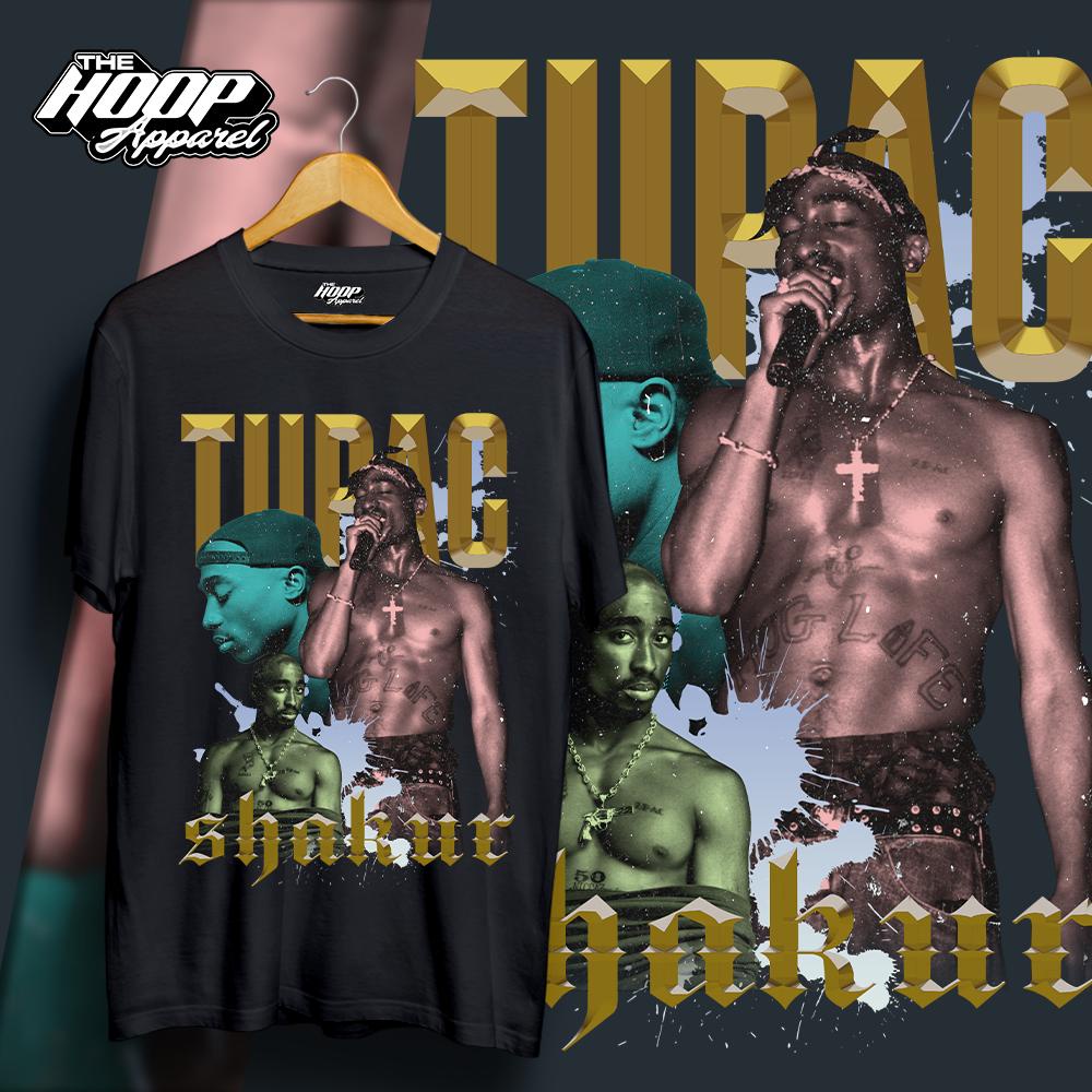 THE HOOP APPAREL SPECIAL EDITION TUPAC GRAPHIC COTTON TSHIRT FOR MEN ...