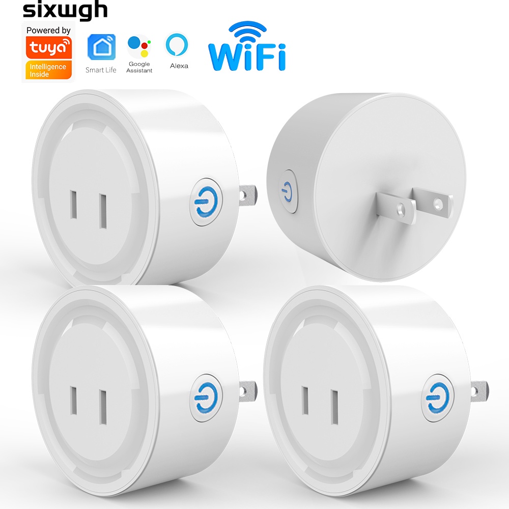 Tuya WiFi socket Smart socket 2-pin flat plug US Plug switch support ...