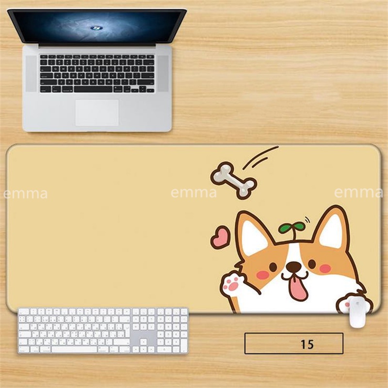 Cartoon Pattern Waterproof Leather Mouse Pads Large Office Mouse Mats ...