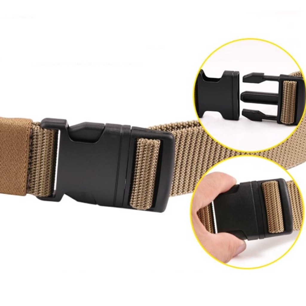 Quick Release Work Buckle Tactical Men Army Webbing Nylon Military ...