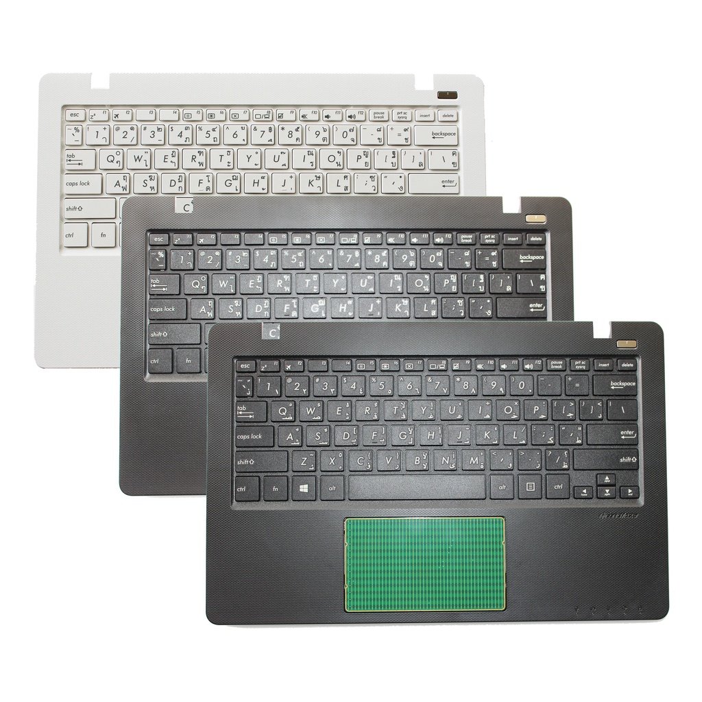 New Thai/Arabic Keyboard with Black/White C Cover for Laptop Asus X200L ...