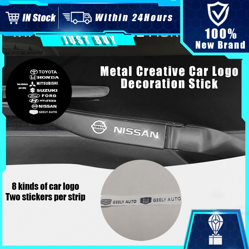 Creative Car Logo Sticker 3d Decorative Door Window Windshield Wipers ...