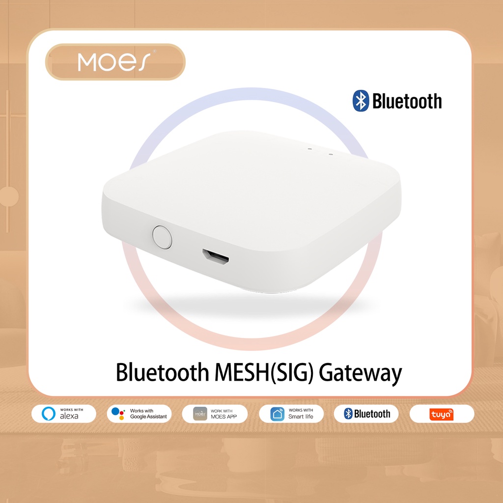 MOES Tuya Bluetooth Gateway Hub Smart SIG Mesh WiFi Smart Life APP ...