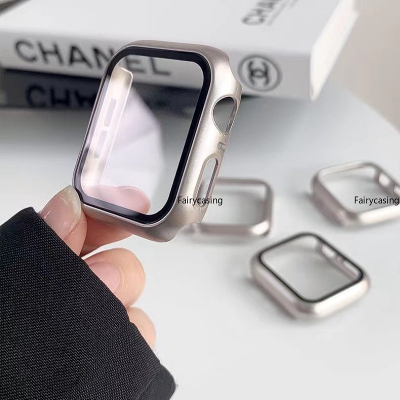 24 Styles Starlight color Glass + Cover For Apple Watch case 8 Ultra 7 ...