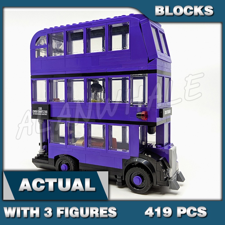 419pcs Harry Potter Magical World of Wizards The Knight Bus Purple ...
