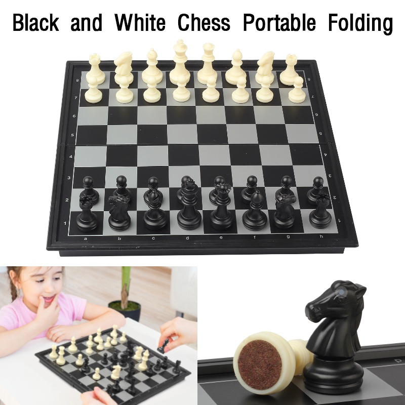 Portable Folding Magnetic International Chess Set Chess Board Chess ...