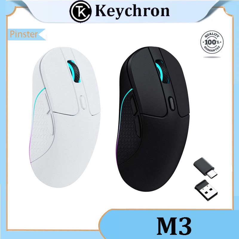 Keychron M3 Wireless mouse rechargeable model Wired Bluetooth three ...