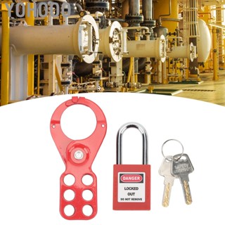 Yohooo Lockout Tagout Kit With Safety Hasp Padlock Loto Tag Keys Tamper ...