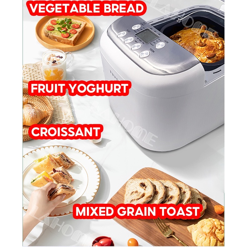Lahome Smart Automatic 19 In 1 Bread Machine Programmable Maker ...