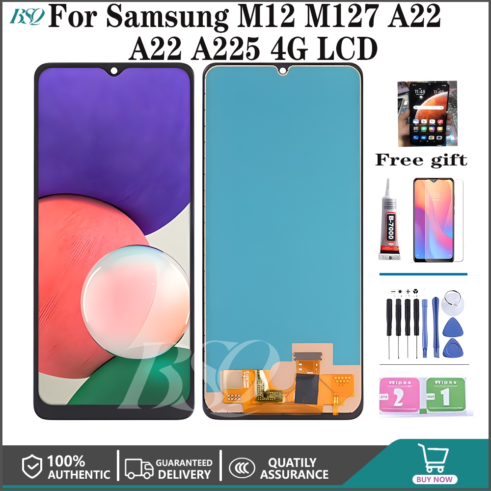 For Samsung Galaxy M12 / M127 / A22 A226 5G / A22 A225 4G LCD Touch ...