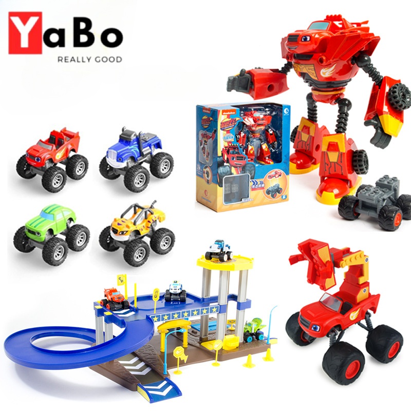 Hot Sale Monsters Machines Car Blaze Model Deformed Action Figures ...
