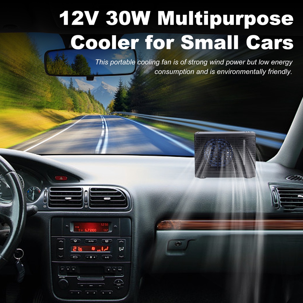 Scapph 12V Vehicle Cooling Fan Auto Evaporative Air Conditioner 20 * 18 ...