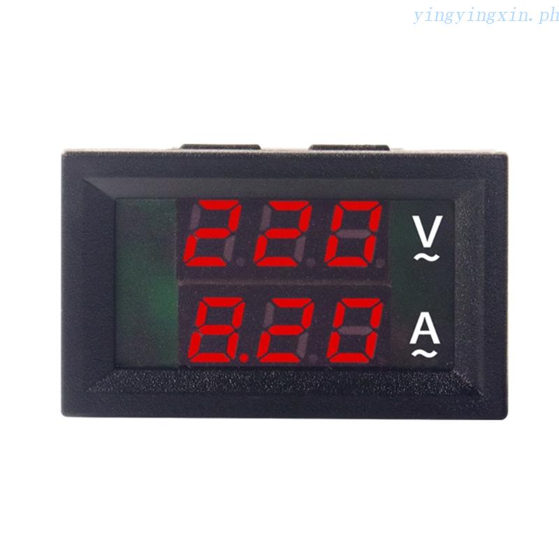 YIN LED AC450V 200A Digital Voltmeter Ammeter 2in1 Multimeter Voltage Amperages Meter with Red ...