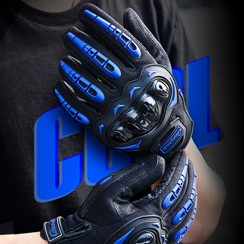 [Spot goods] Motorcycle Gloves Breathable Non-Slip Riding Gloves Rider ...