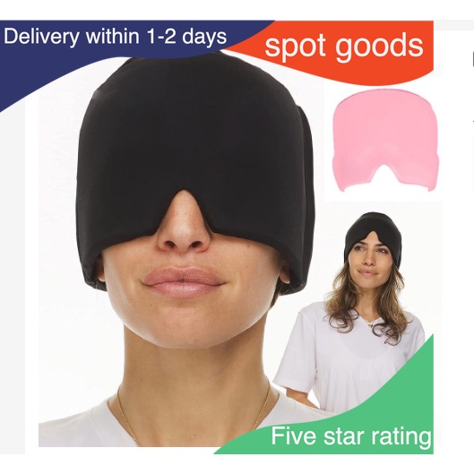 Ice Pack Headache Migraine Relief Cap Cold Therapy Mask Bag Migraine ...