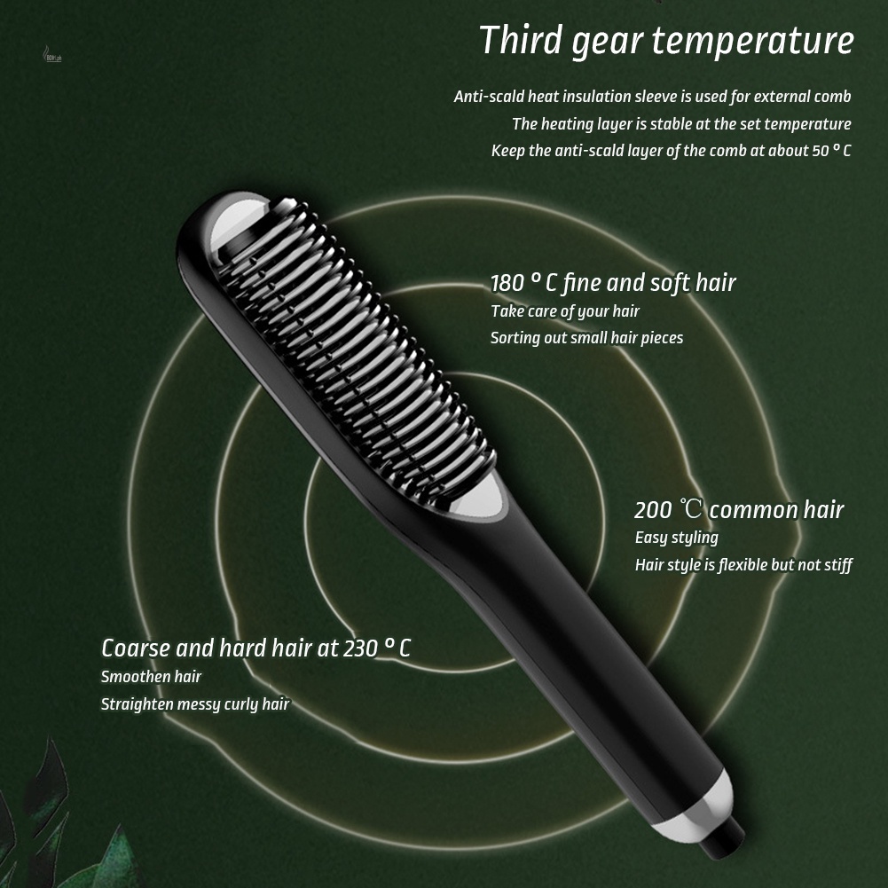 Household Straight Hair Comb 2 in 1 Electric Hairdressing Salon Tool ...