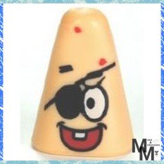 Patrick with Eyepatch Head (54873pb07) spongeBobminifigure head ...