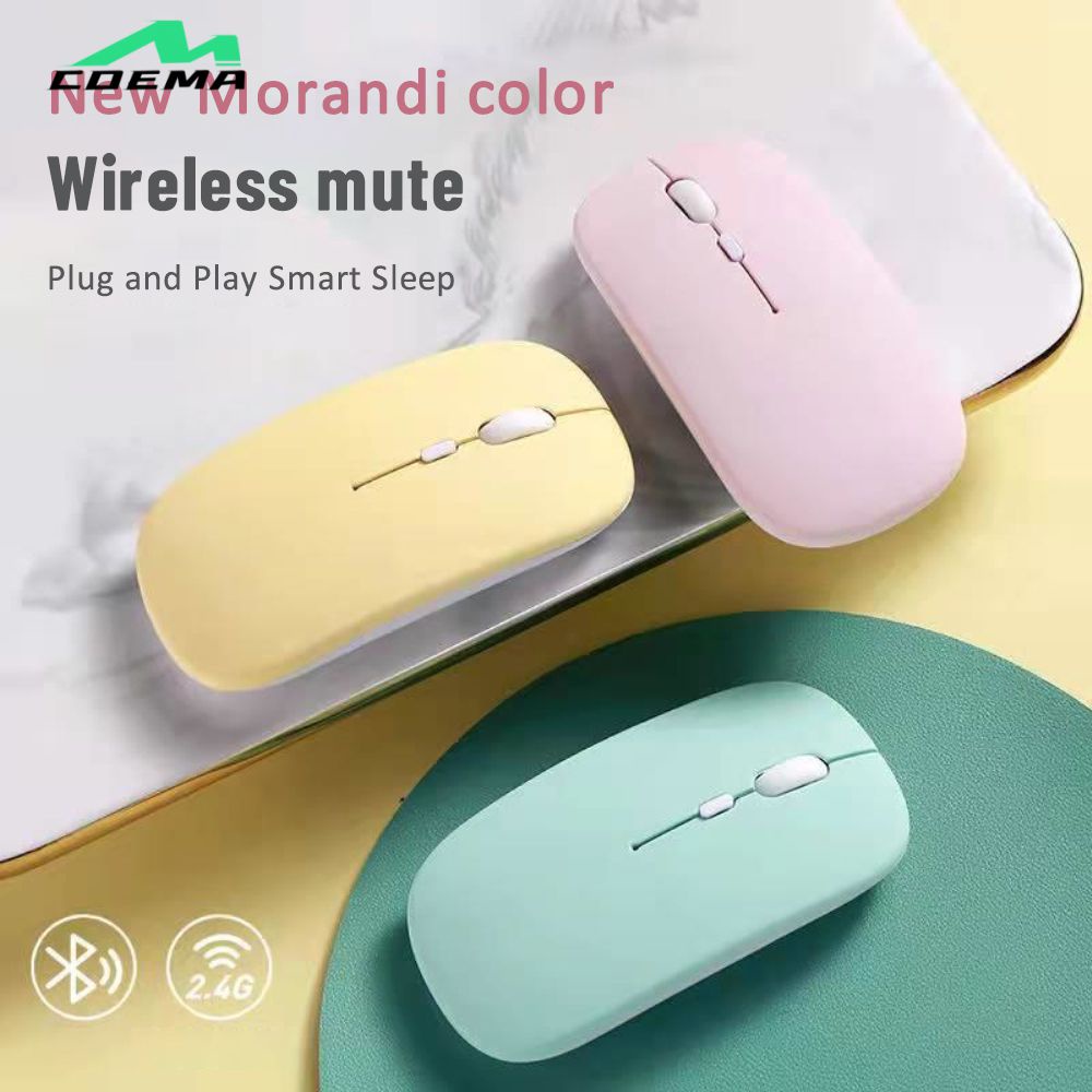 Macaroon Color Mouse 2.4g Dual Mode Wireless Bluetooth Mouse ...