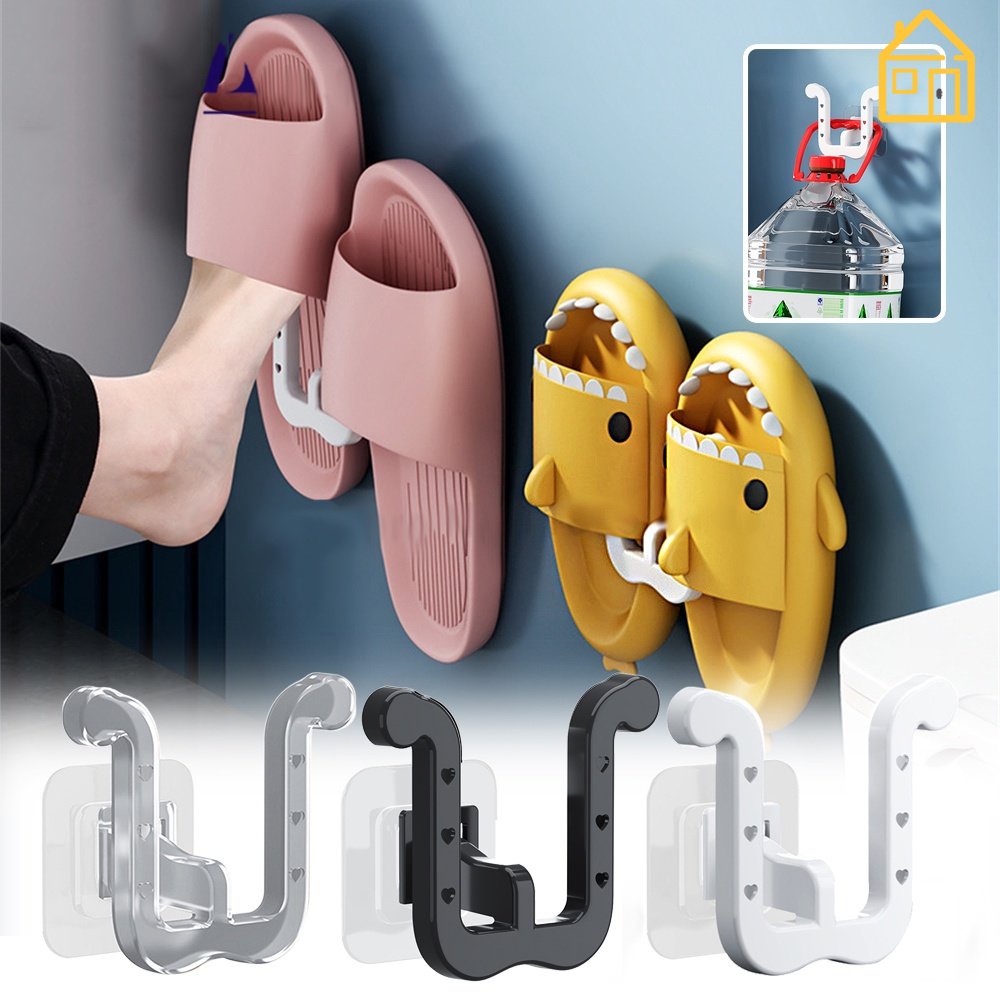 Household Wall Mounted Slippers Rack Shoe Storage Hanger / Bathroom ...