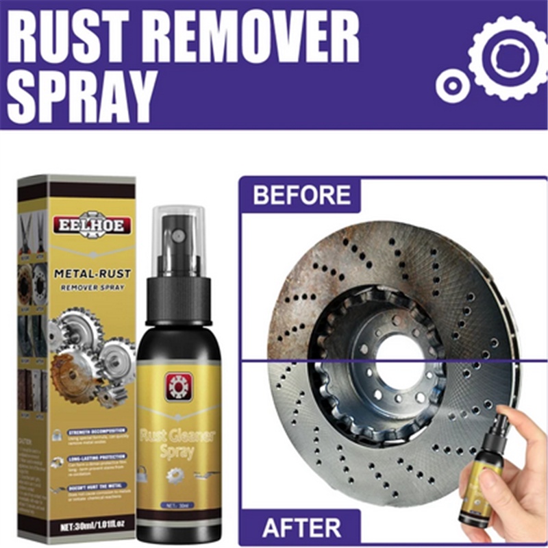 100ML Rust Inhibitor Rust Cleaner Spray Car Window Rust Remover Rust ...