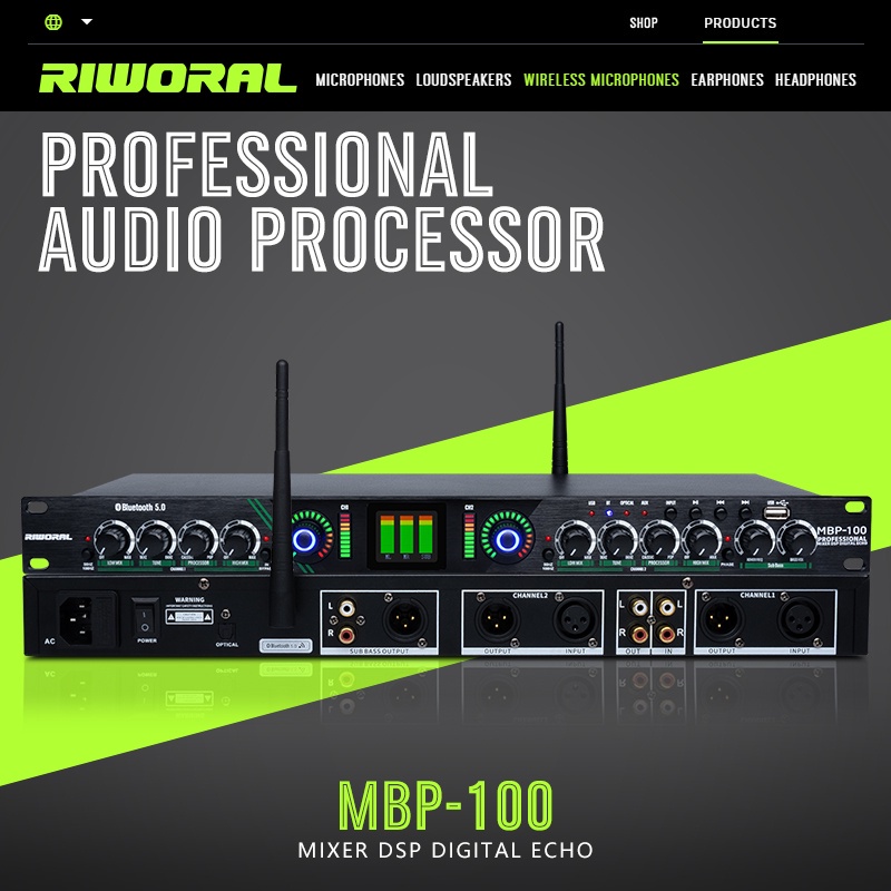 RIWORAL Professional MBP100 DSP Audio Digital Signal Processor With ...