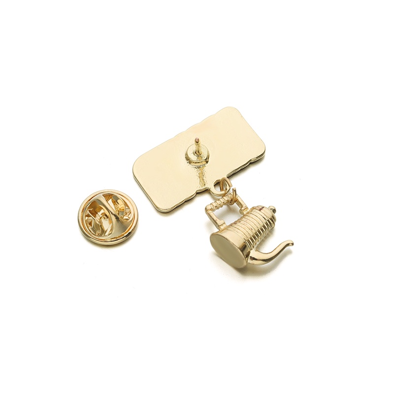 Alloy Coffee Tool Badge Barista Lapel Pin Gift Clothing Accessories for ...