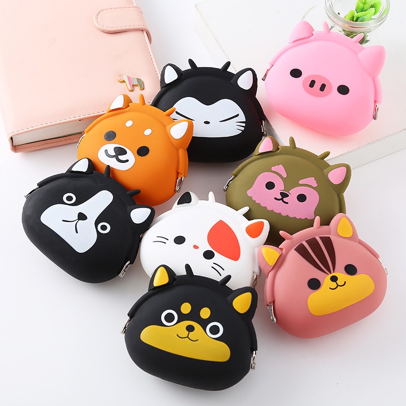 Cartoon Animals USB Cable Pouch Mini Coin Bag Children Gift Bag ...