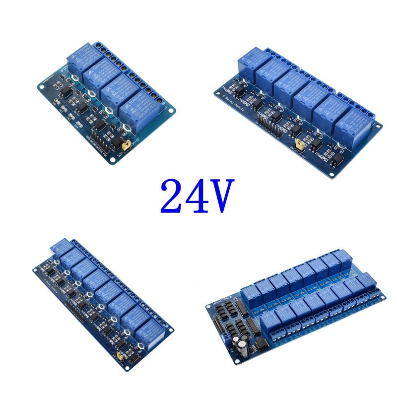 24V Relay module 4 6 8 16 channel relay module with optocoupler Relay ...