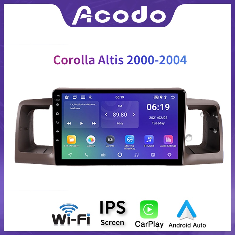 For Toyota Corolla Altis 2000-2004 Android Car Stereo Support Carplay ...
