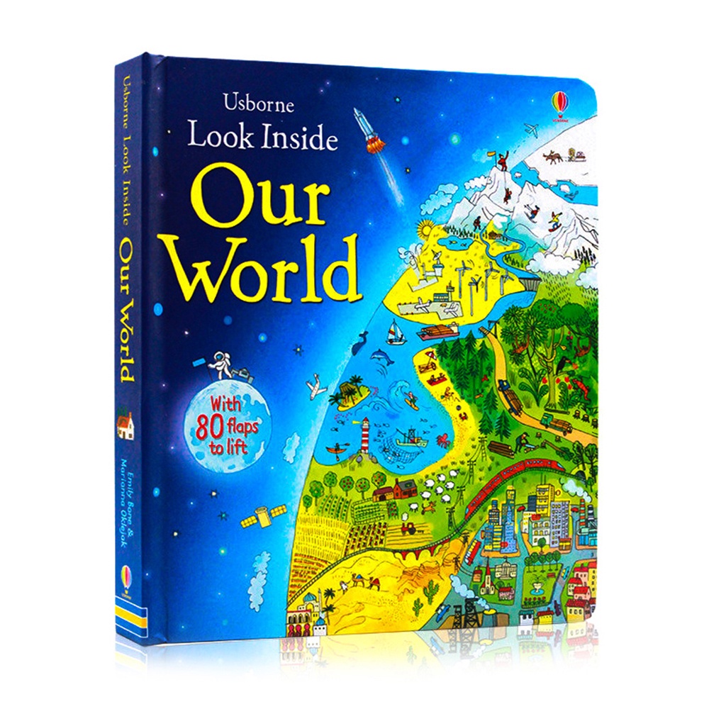 Usborne Look Inside Our World Educational 3D Board Books for Children ...