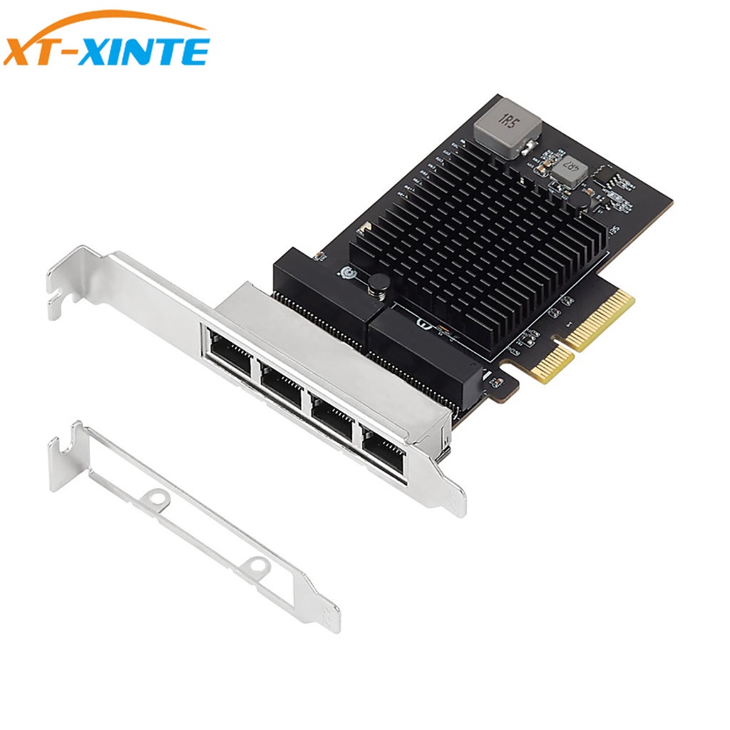 XT-XINTE 2.5G/1G 4 Port PCIe RJ45 Lan 10/100/1000/ 2500Mbps Realtek Chip Quad Server Network ...