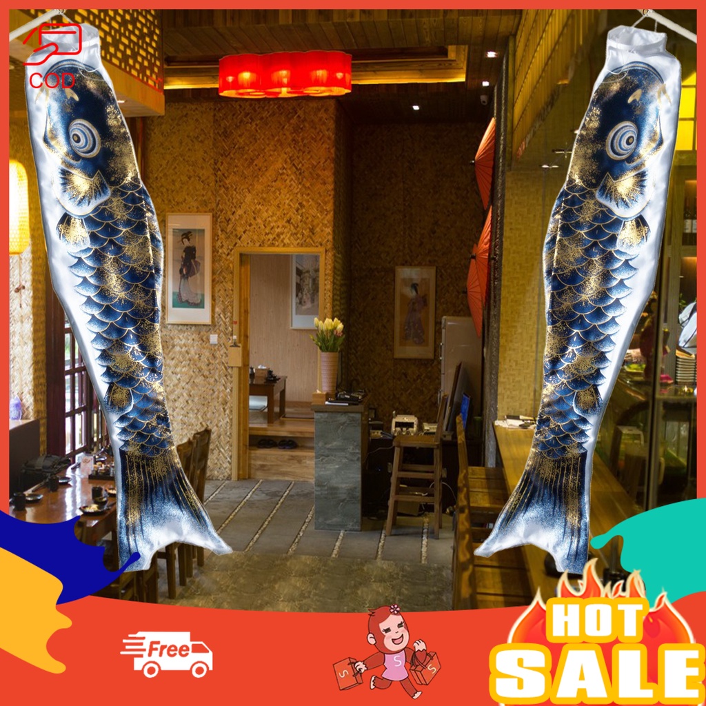 TW-Carp Flag Realistic Ornamental Colorful Japanese Style Hanging Carp ...