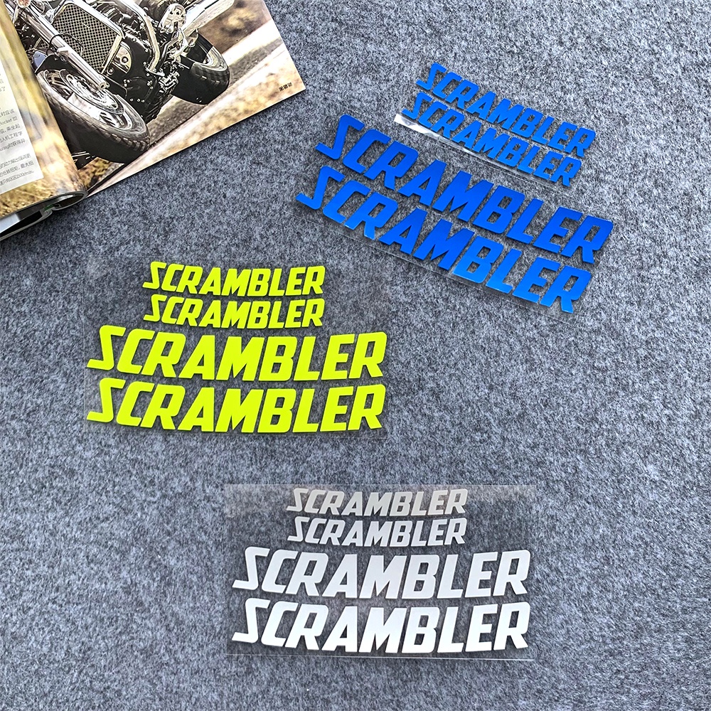 DUCATI SCRAMBLER Motorcycle Reflective Wheel Sticker Mags Decal Mags ...