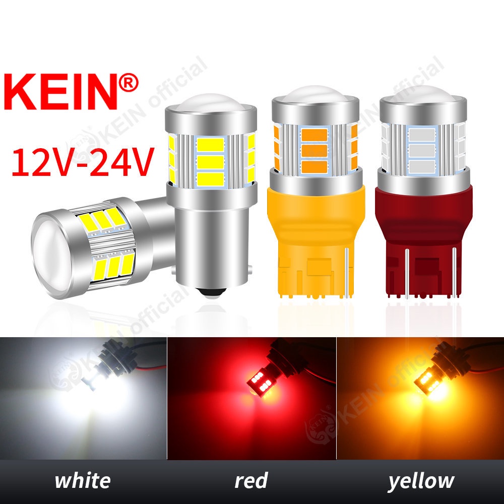 KEIN 2PCS DC12V-24V Led Light Truck 1156 Led 1157 T20 7443 7440 W21W G18 BAY15D BA15S P21W P21 ...