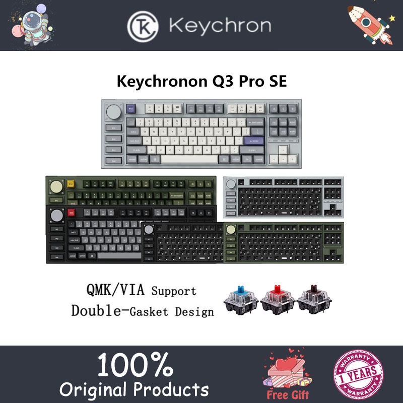 Keychron Q3 Pro SE QMK/VIA Wireless 80% Washer Custom Mechanical ...