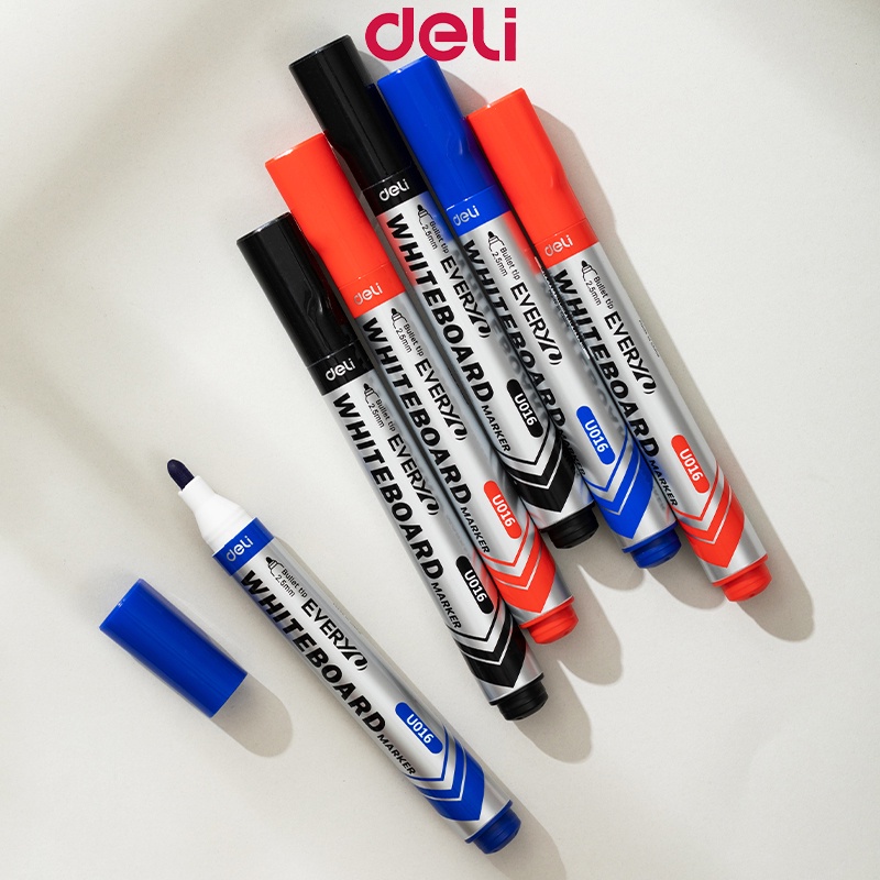 Deli Markers For Whiteboard 3 Colors Marker Pen Office Supplies EU016 ...