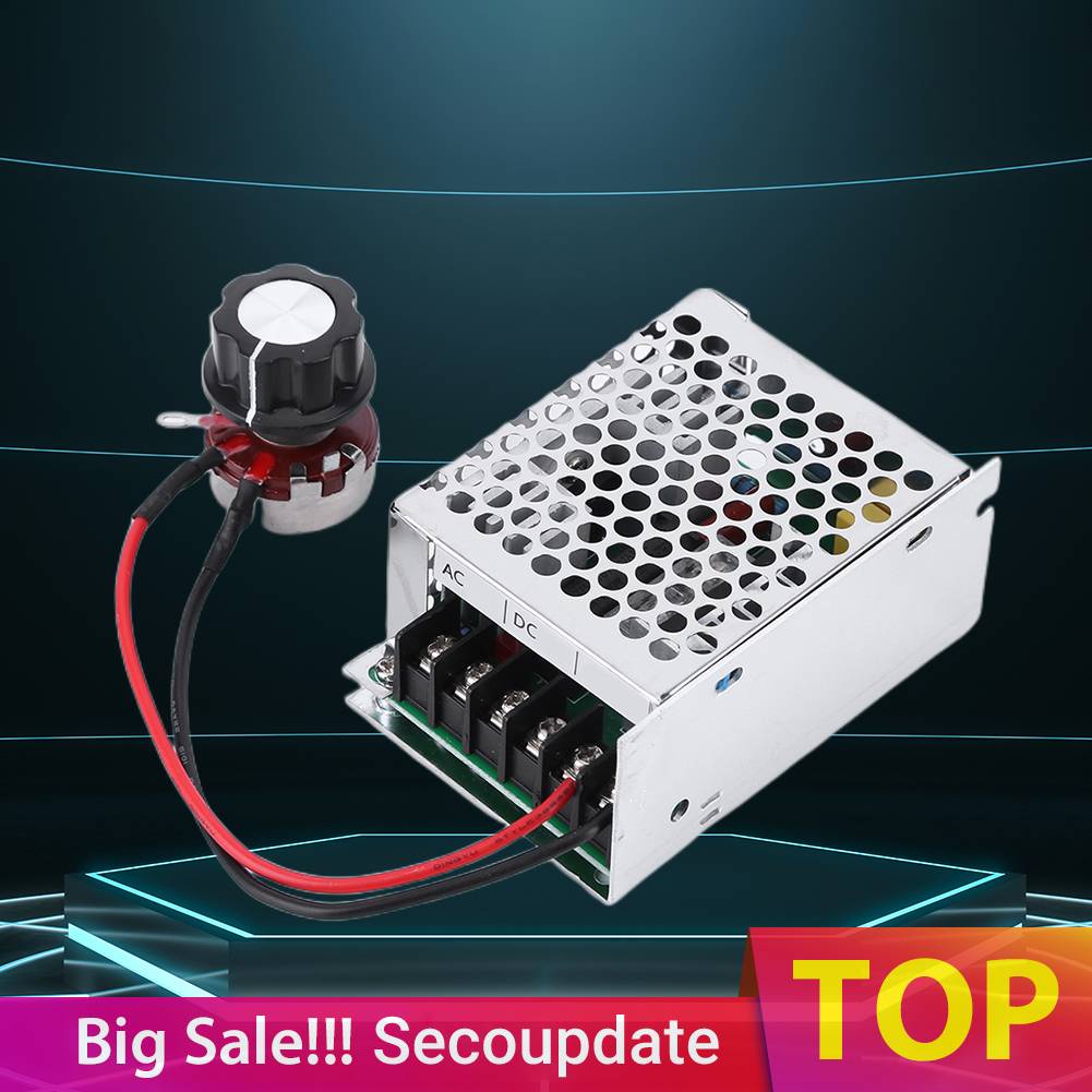 220V DC Motor Speed Controller Adjustable 2000W Max SCR Motor Governor ...