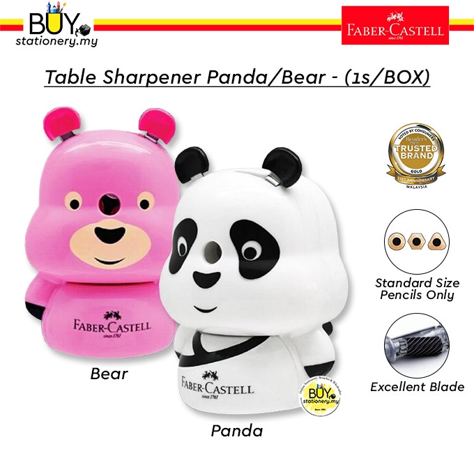 Faber Castell Table Sharpener Pencil Automatic Panda / Bear -(1s/BOX ...