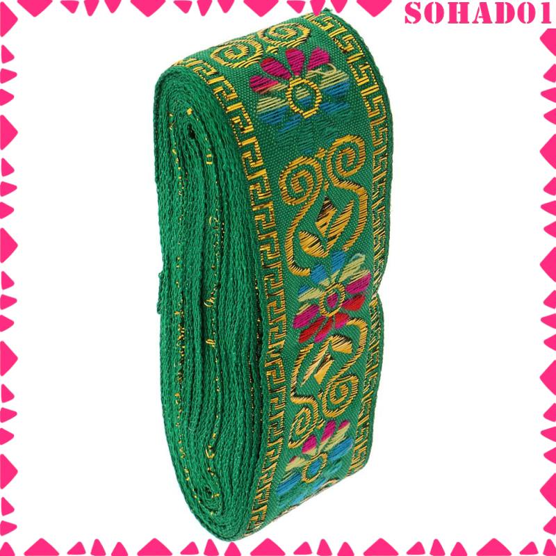 [Sohad] 7M Sewing Jacquard Ribbon Roll Embroidery Ethnic Ribbon Sewing ...