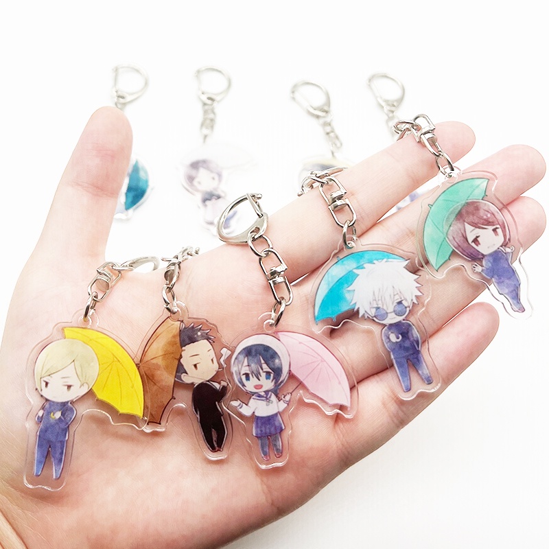 Anime Jujutsu Kaisen Keychains Satoru Gojo Geto Suguru Fushiguro Toji ...