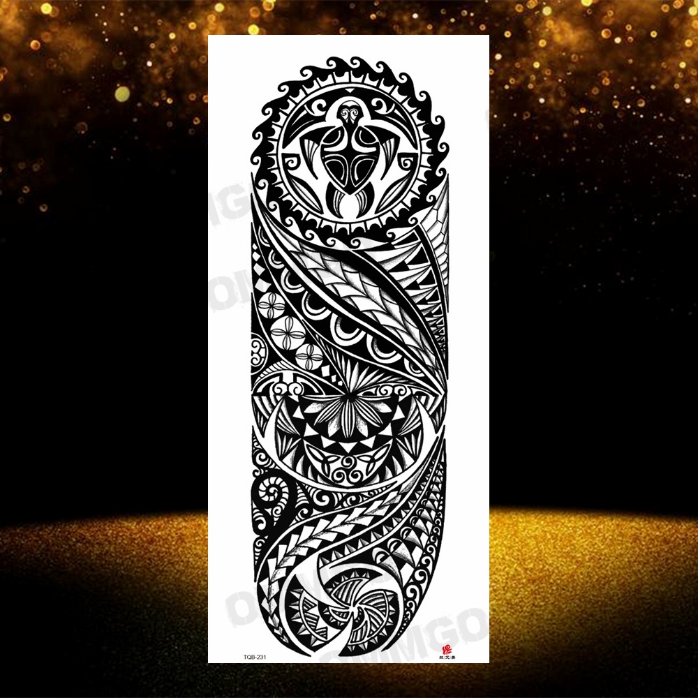 Henna Nun Lotus Temporary Tattoos For Female Adult Realistic Fake ...